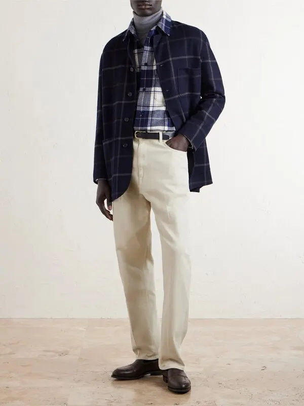 Dunhill Checked Cashmere Overshirt