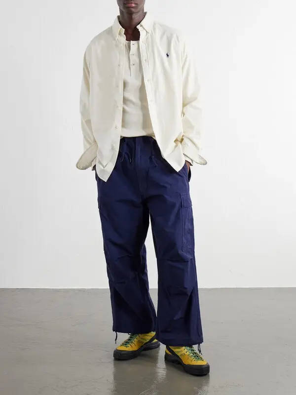 Polo Ralph Lauren Button-down Collar Cotton-corduroy Shirt - Neutrals