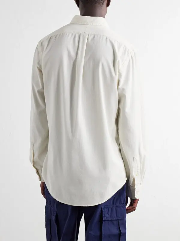 Polo Ralph Lauren Button-down Collar Cotton-corduroy Shirt - Neutrals