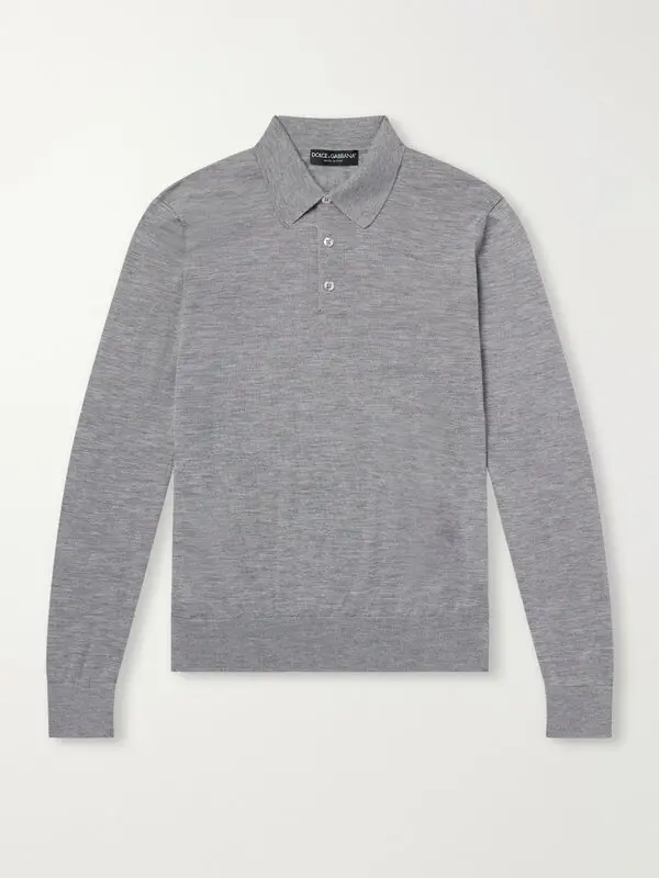 Dolce & Gabbana Cashmere Polo Sweater
