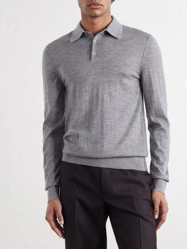 Dolce & Gabbana Cashmere Polo Sweater