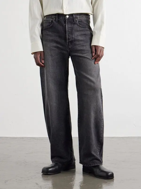 SSSTEIN Barrel-leg Denim Trousers