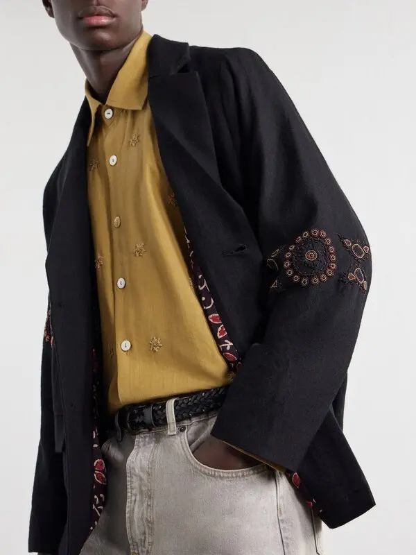 KARTIK RESEARCH Embroidered Wool Blazer