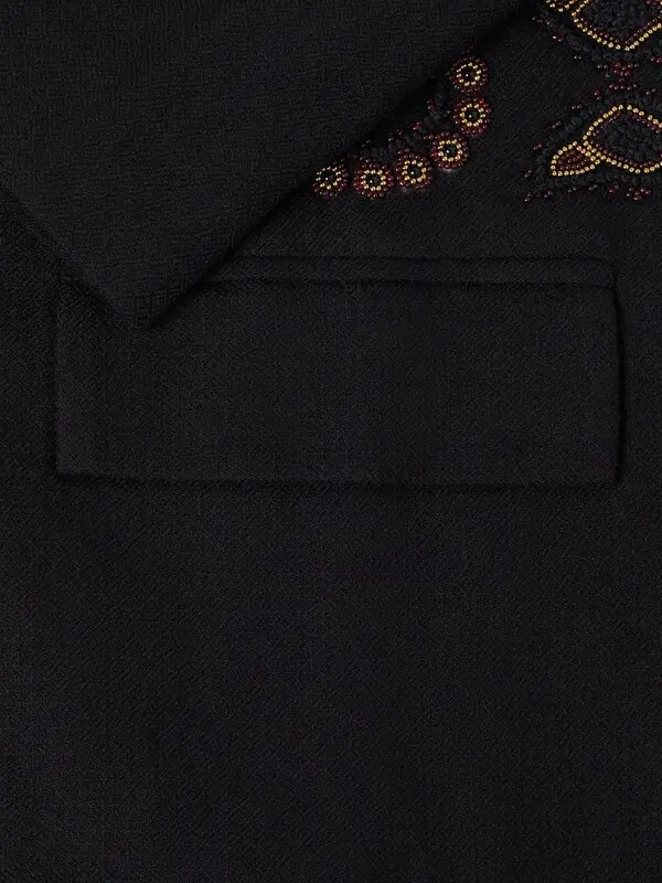 KARTIK RESEARCH Embroidered Wool Blazer