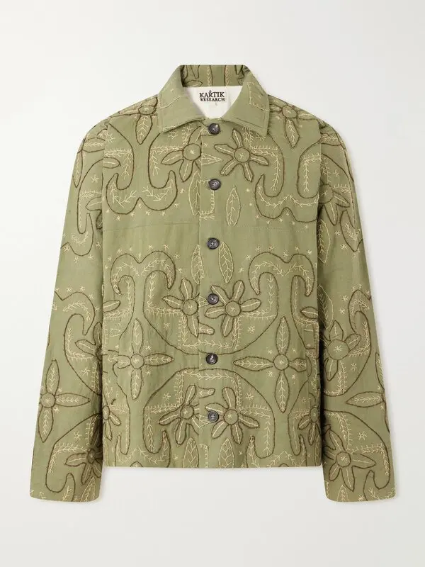 KARTIK RESEARCH Godhadi Embroidered Blouson Jacket