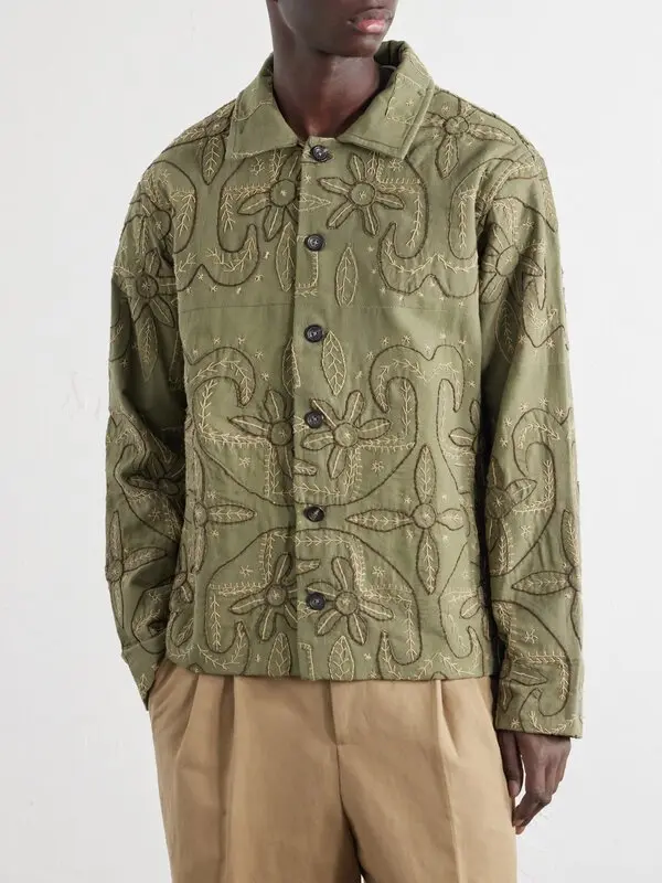 KARTIK RESEARCH Godhadi Embroidered Blouson Jacket