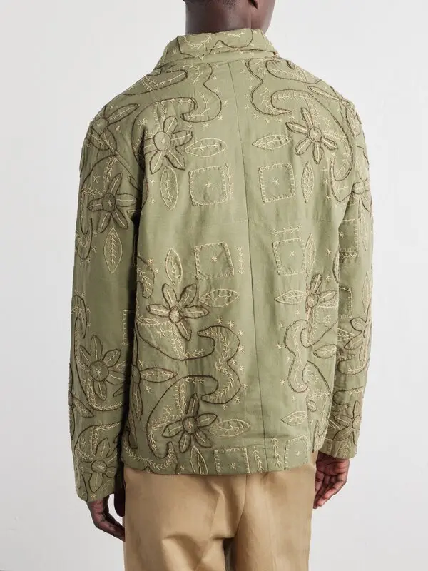 KARTIK RESEARCH Godhadi Embroidered Blouson Jacket