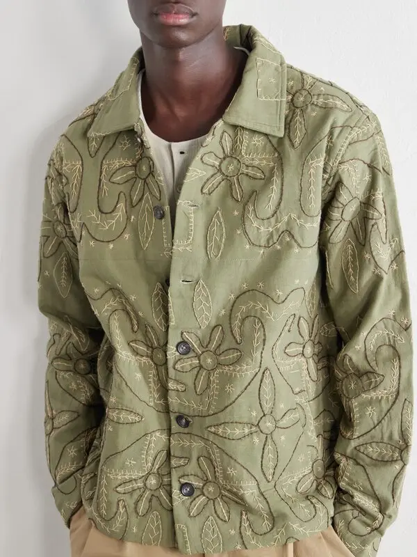 KARTIK RESEARCH Godhadi Embroidered Blouson Jacket