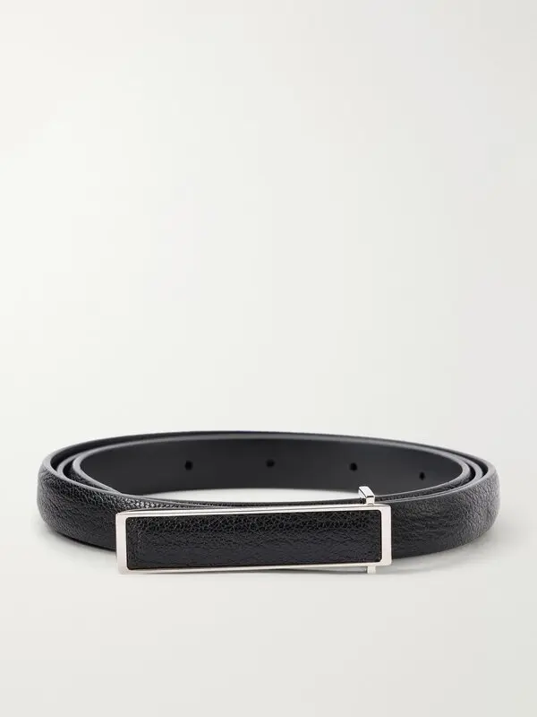 TOM FORD 1.5cm Full-grain Leather Belt - Black
