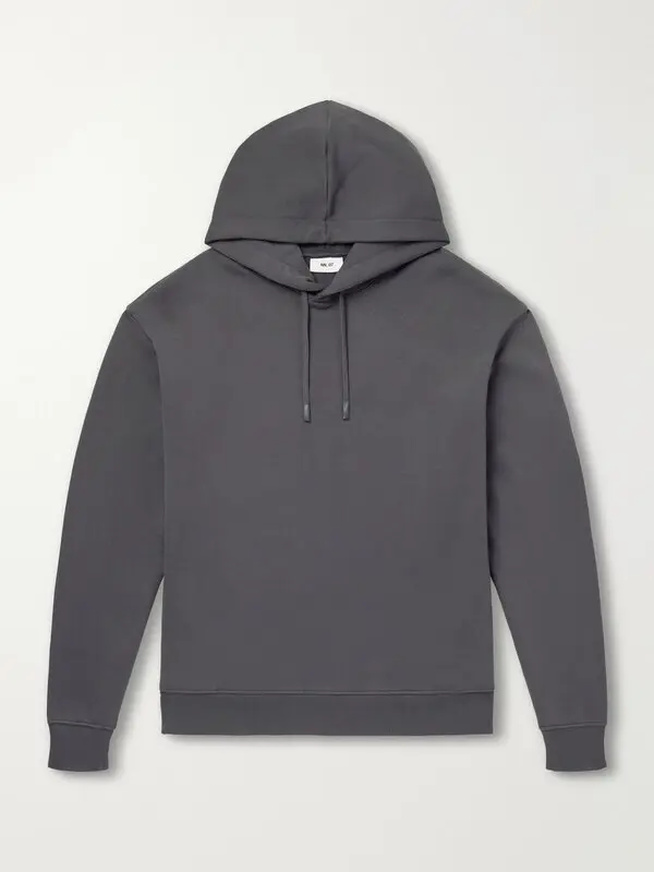 Nn07 David 3014 Organic Cotton-jersey Hoodie - Gray