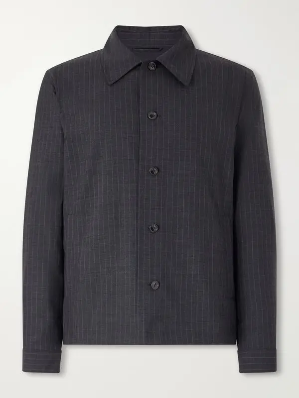 Nn07 Zander 10037 Pinstriped Recycled-woven Jacket