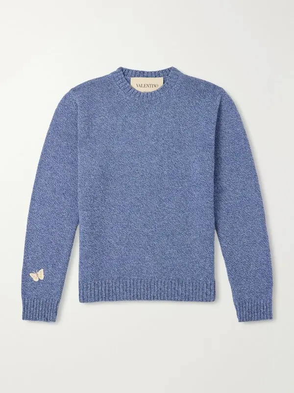 Valentino Garavani Wool Appliquéd Sweater