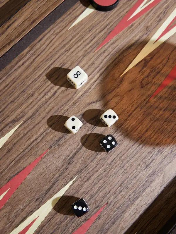 L'Objet Laotze Wood Backgammon Set
