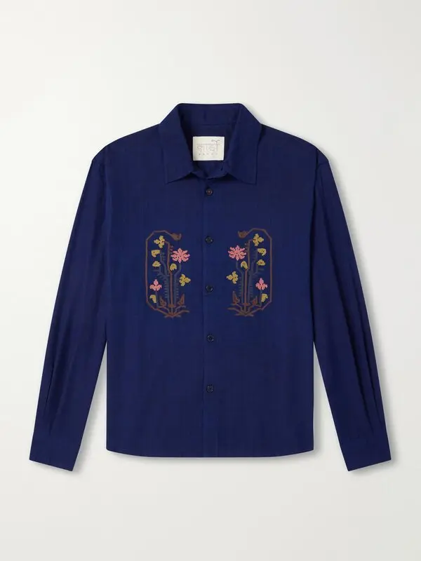 KARDO Luis Embroidered Cotton Shirt