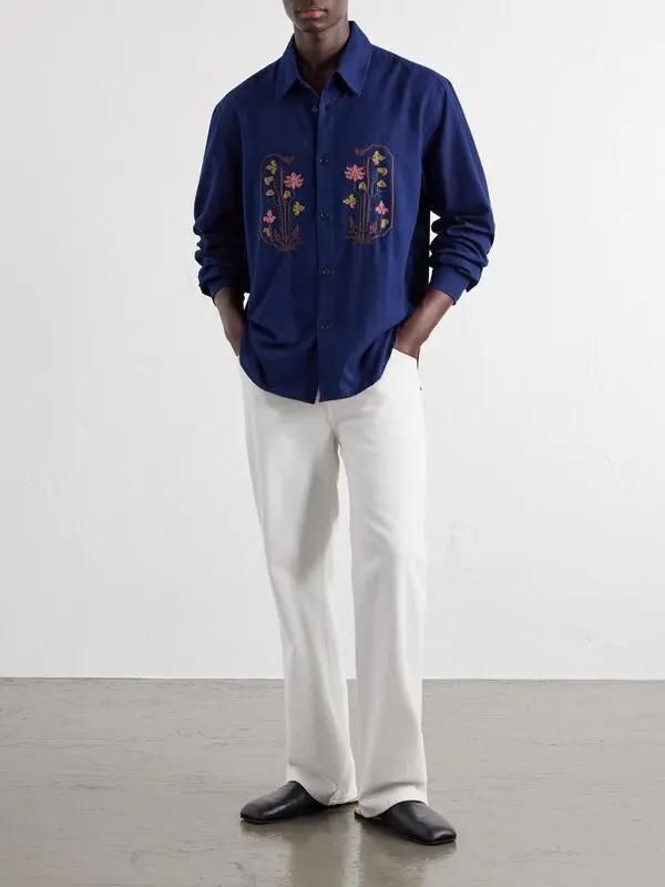 KARDO Luis Embroidered Cotton Shirt