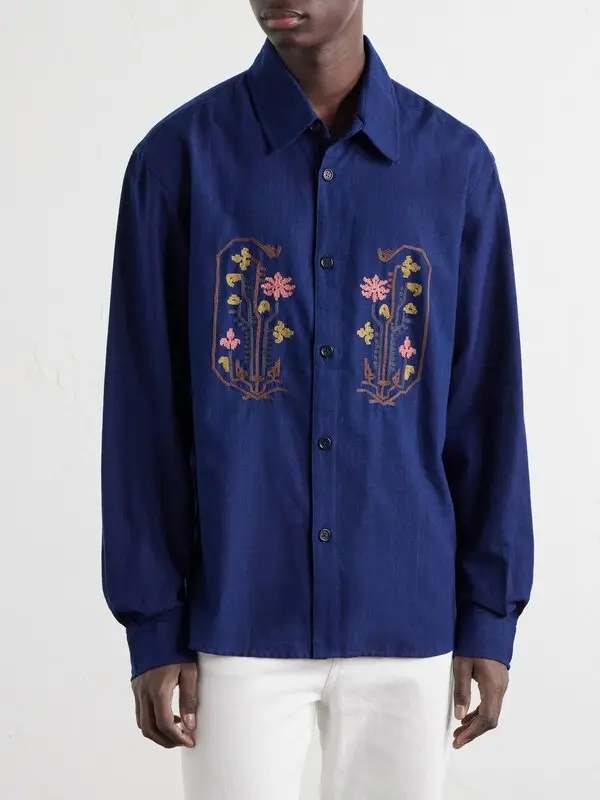 KARDO Luis Embroidered Cotton Shirt