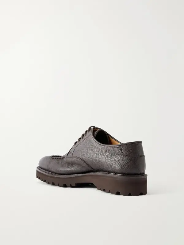 John Lobb Land Full-grain Leather Derby Shoes