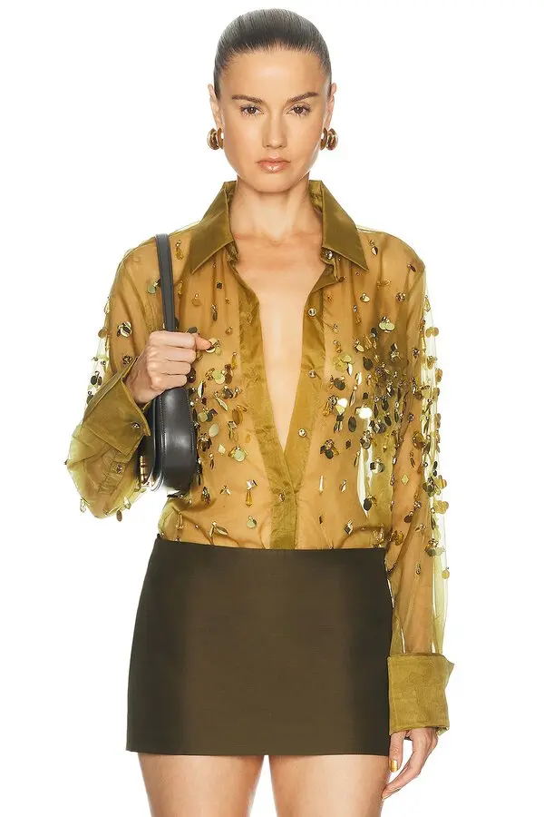 Retrofete Quilly Embroidered Blouse