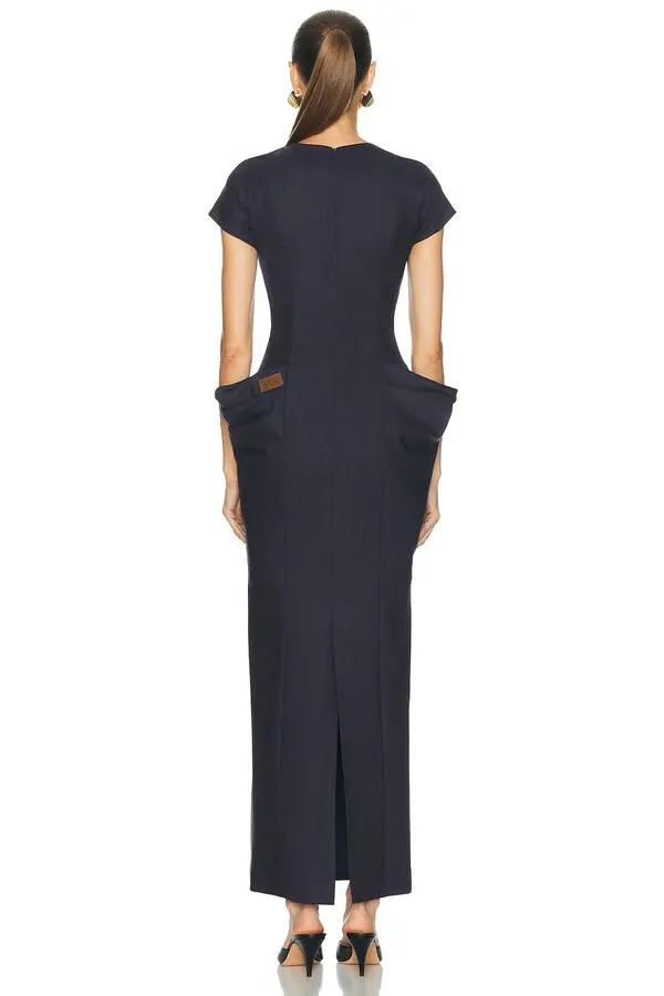 SEV Tailored Sculptured Dress In Navy