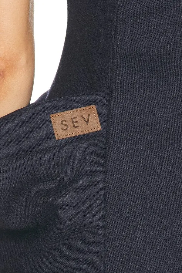 SEV Tailored Sculptured Dress In Navy