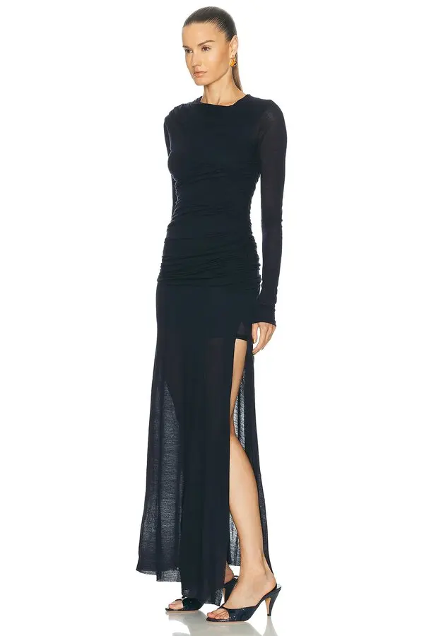 SEV Draped Knit Long Dress