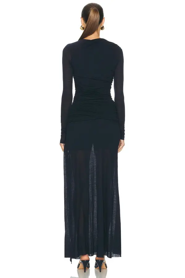 SEV Draped Knit Long Dress