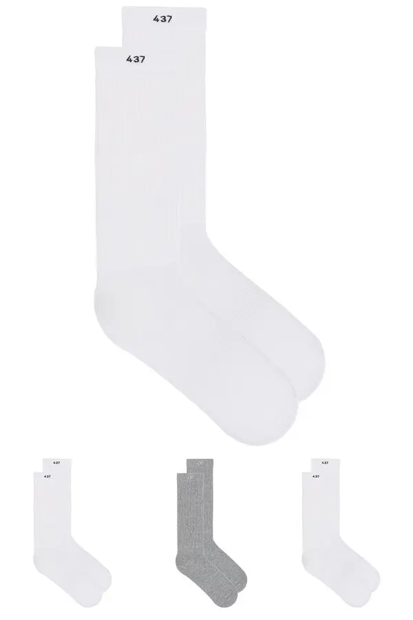 437 Scrunch Sock Set - Soft Multi