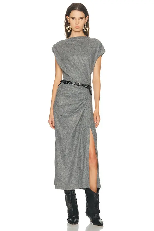 Isabel Marant Étoile Naerys Dress In Jersey - Grey