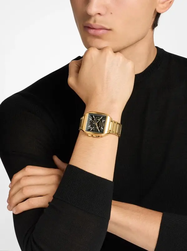 Michael Kors Hayes Oversized -tone Sport Watch