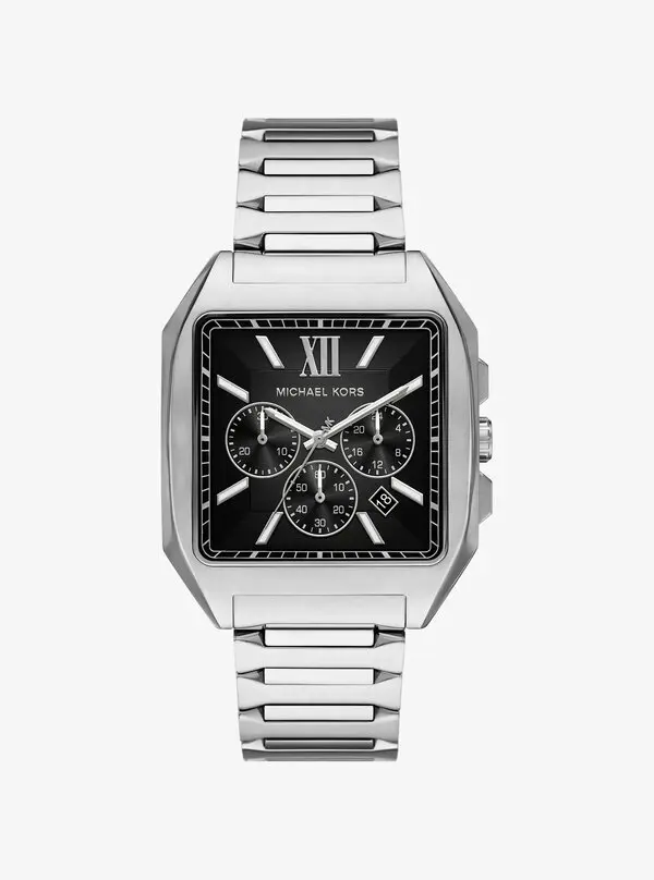 Michael Kors Hayes Oversized Sport Watch - Silver