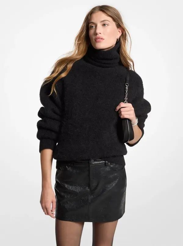Michael Kors Textured Miniskirt