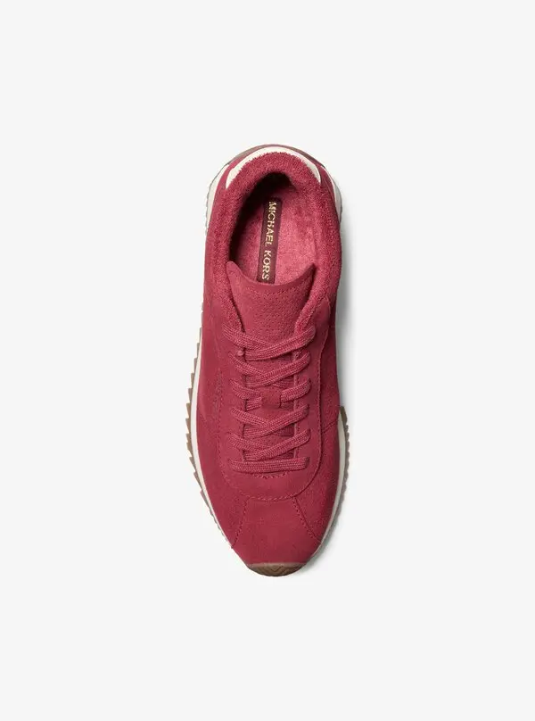 Michael Kors Rhodes Suede And Leather Trainer