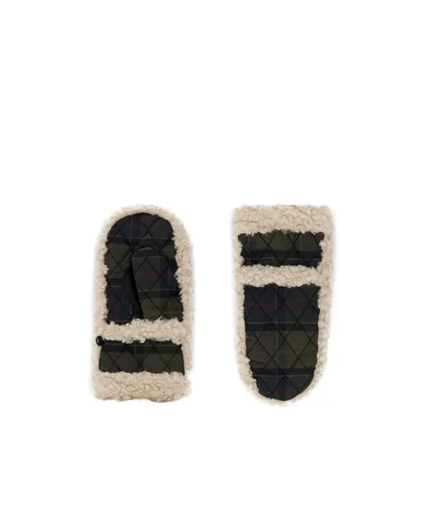 Barbour Quilted Shearling-lined Mittens