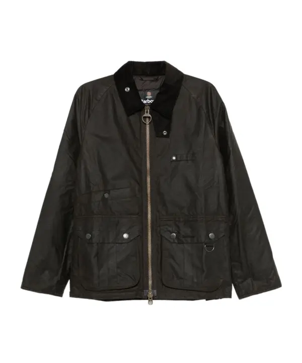 Barbour Corduroy-collar Wax-finish Jacket