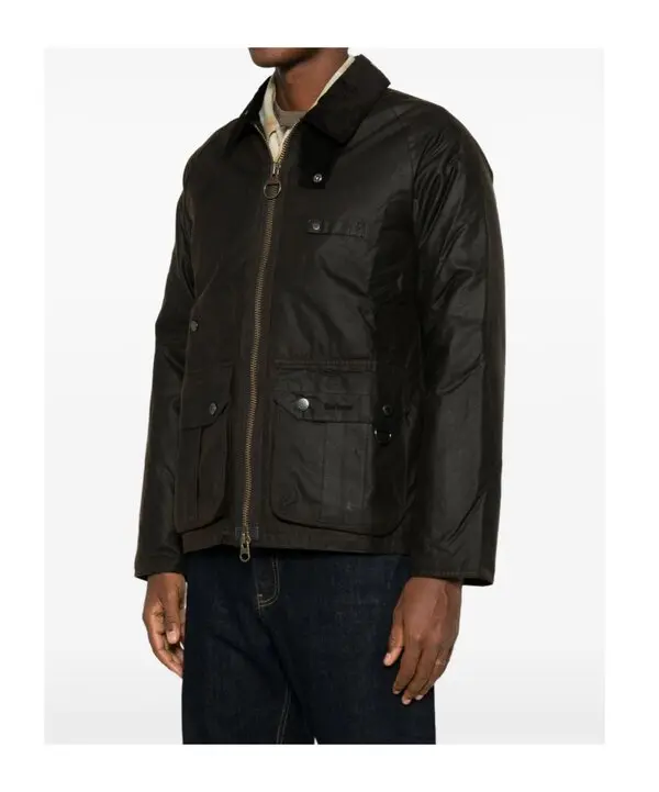 Barbour Corduroy-collar Wax-finish Jacket