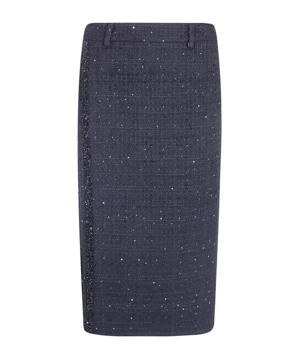 SEMICOUTURE Carlene Pencil Skirt - Navy