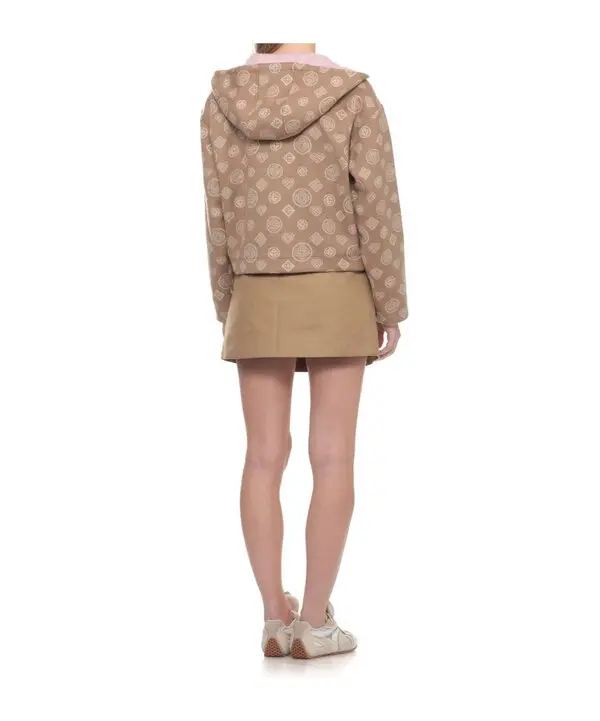 Casablanca Monogram Zip-up Hoodie