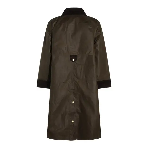 Barbour Contrast-collar Long Field Coat