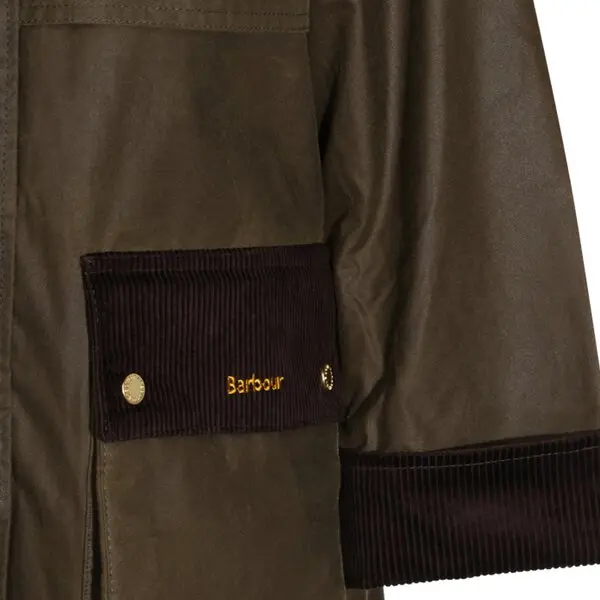Barbour Contrast-collar Long Field Coat