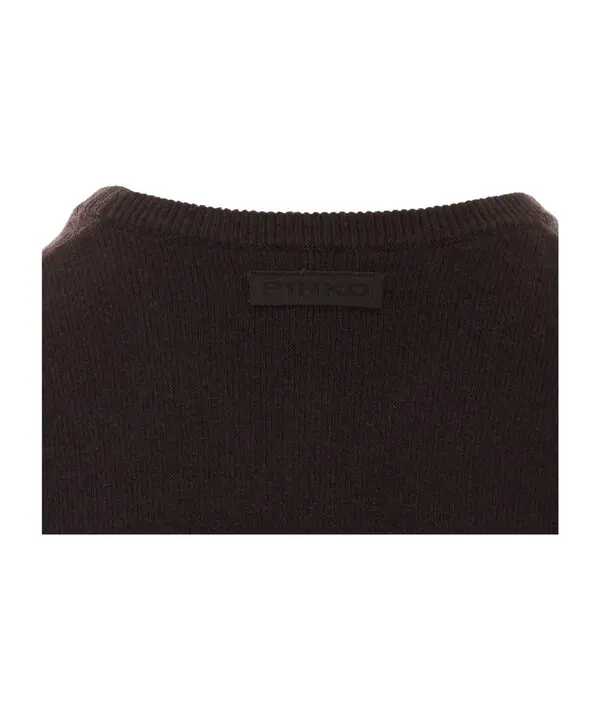 Pinko Oversized Lace-trim Crewneck T-shirt