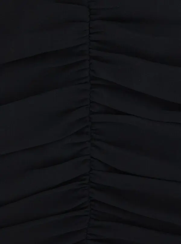 ROTATE BY BIRGER CHRISTENSEN Ruched Sequin-embellished Ruffled Mini Dress