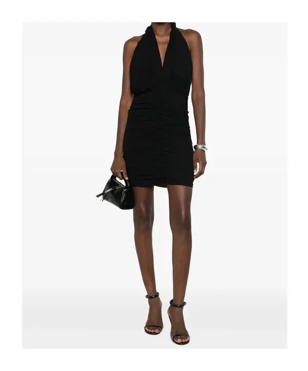 ROTATE BY BIRGER CHRISTENSEN Ruched Sequin-embellished Ruffled Mini Dress