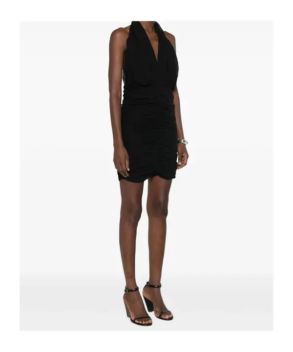 ROTATE BY BIRGER CHRISTENSEN Ruched Sequin-embellished Ruffled Mini Dress