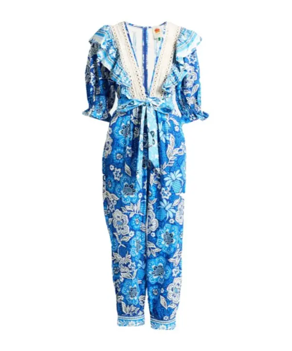 Farm Rio Floral Print Jumpsuit