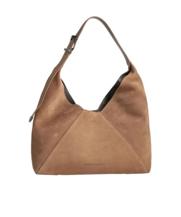 Brunello Cucinelli Suede Large Underarm Bag