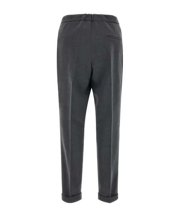 Alberto Biani Cropped Turn-up Pants