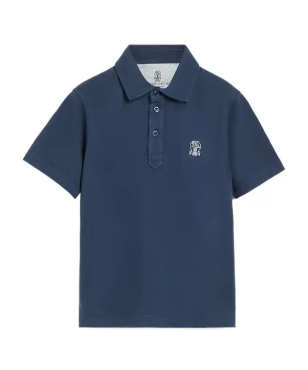 Brunello Cucinelli Cotton Piqué Polo Shirt With Logo