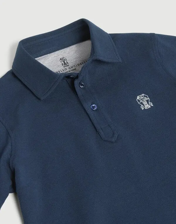 Brunello Cucinelli Cotton Piqué Polo Shirt With Logo