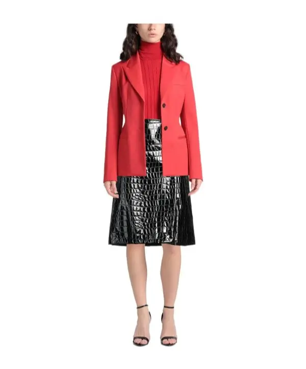Dolce & Gabbana Glossy Midi Skirt