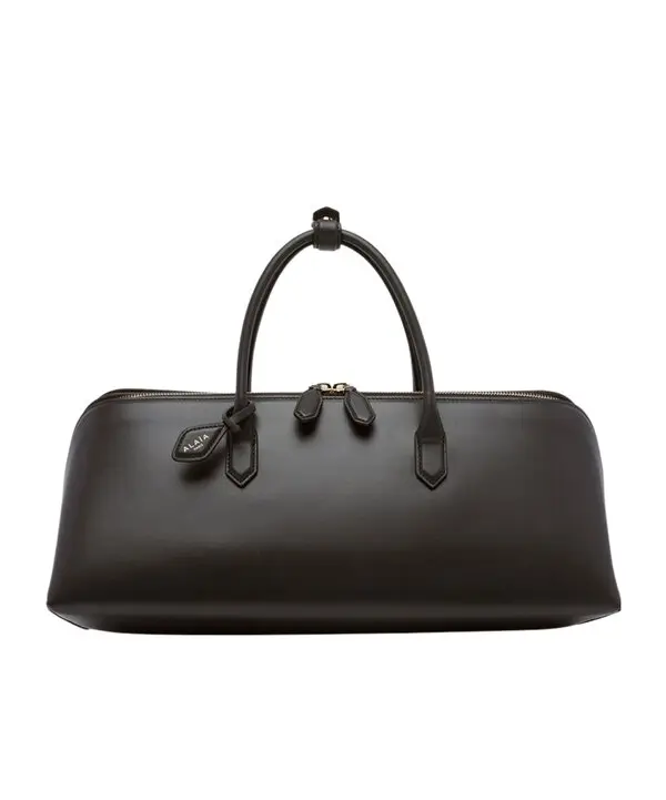Alaïa Delta Medium Tote Bag - Brown